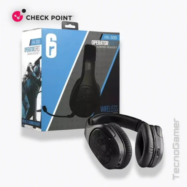Audifono CheckPoint HX-300 RAINBOW SIX INALAMBRICOS Tecnogamer